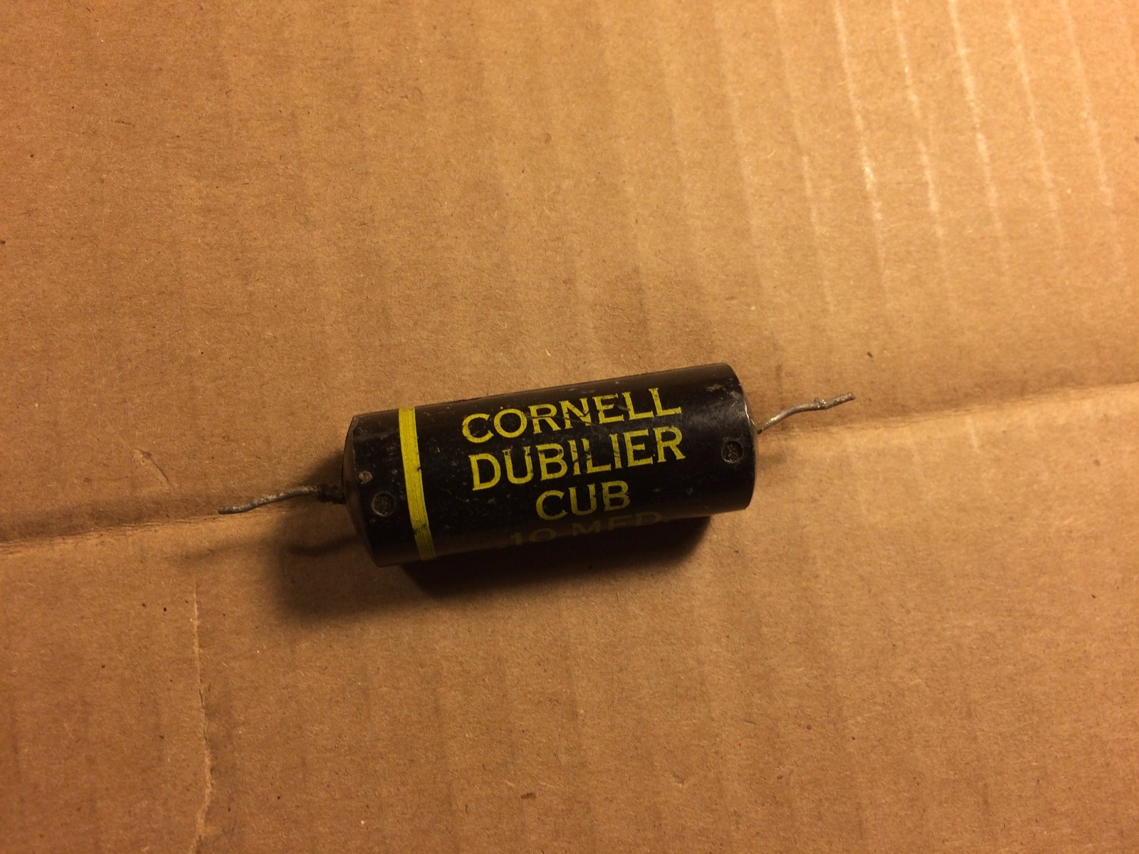 Vintage Cornell Dubilier .1 uf 600v Cub Oil Capacitor Cap TESTED .092 ...