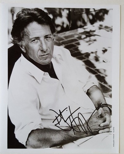 DUSTIN HOFFMAN 8x10 original autograph signed B&W photo | eBay