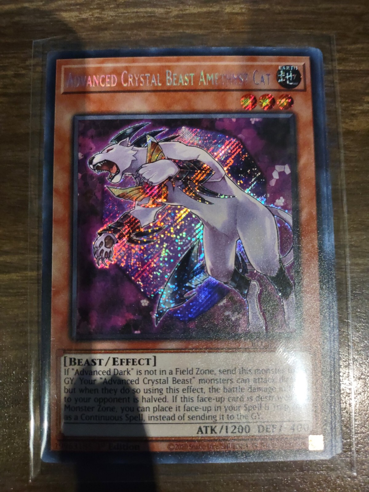 Advanced Crystal Beast Amethyst Cat BLCR-EN011 Secret Rare Nm/M In Hand ...