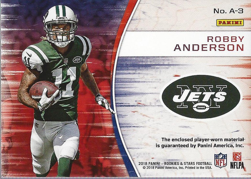 2018 Rookies and Stars NFL Authentic Jerseys #3 Robby Anderson Jersey ...