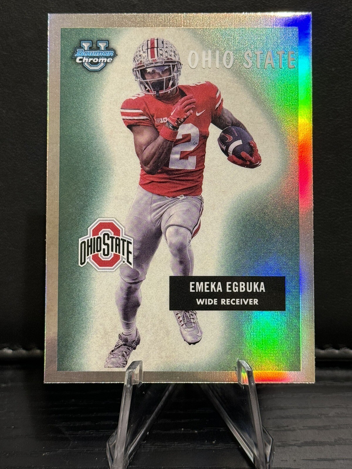 Emeka Egbuka *2023 Bowman U Chrome* 1955 Throwback Refractor RC Insert ...