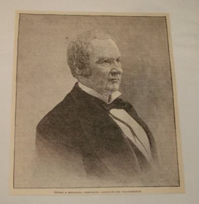 1884 magazine engraving ~ THOMAS A. HENDRICKS, VP Candidate | eBay