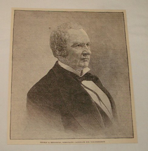 1884 Revue Gravure ~ Thomas A.Hendricks, VP Candidat | eBay