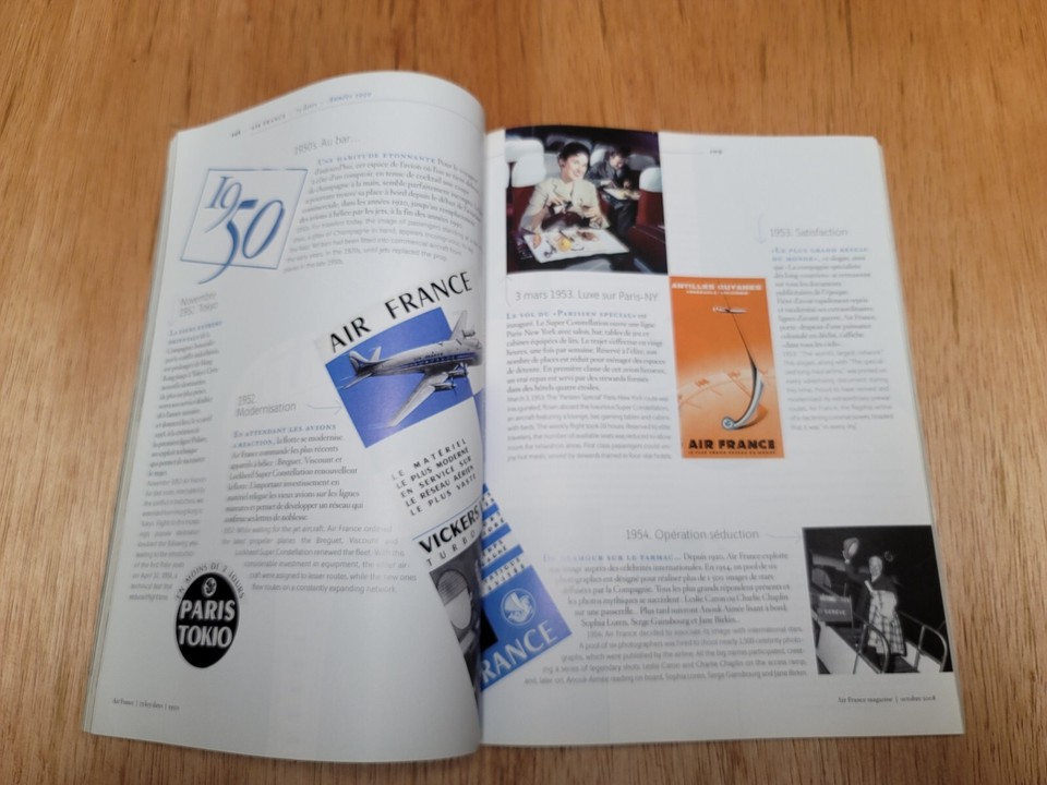 Air France 75th Anniversary Inflight Magazine Oct 2008 | eBay