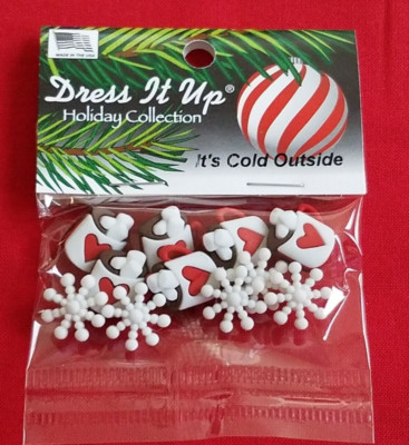 Dress It Up Buttons It's Cold Outside Winter Jesse James Embellishments ...