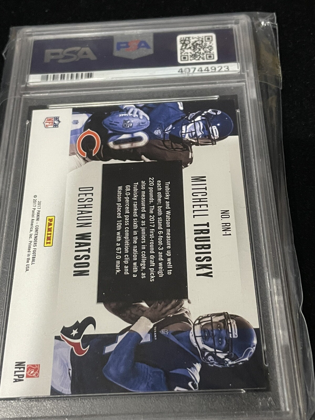 2017 Panini Contenders - Round Numbers #RN-1 Deshaun Watson, Mitchell ...