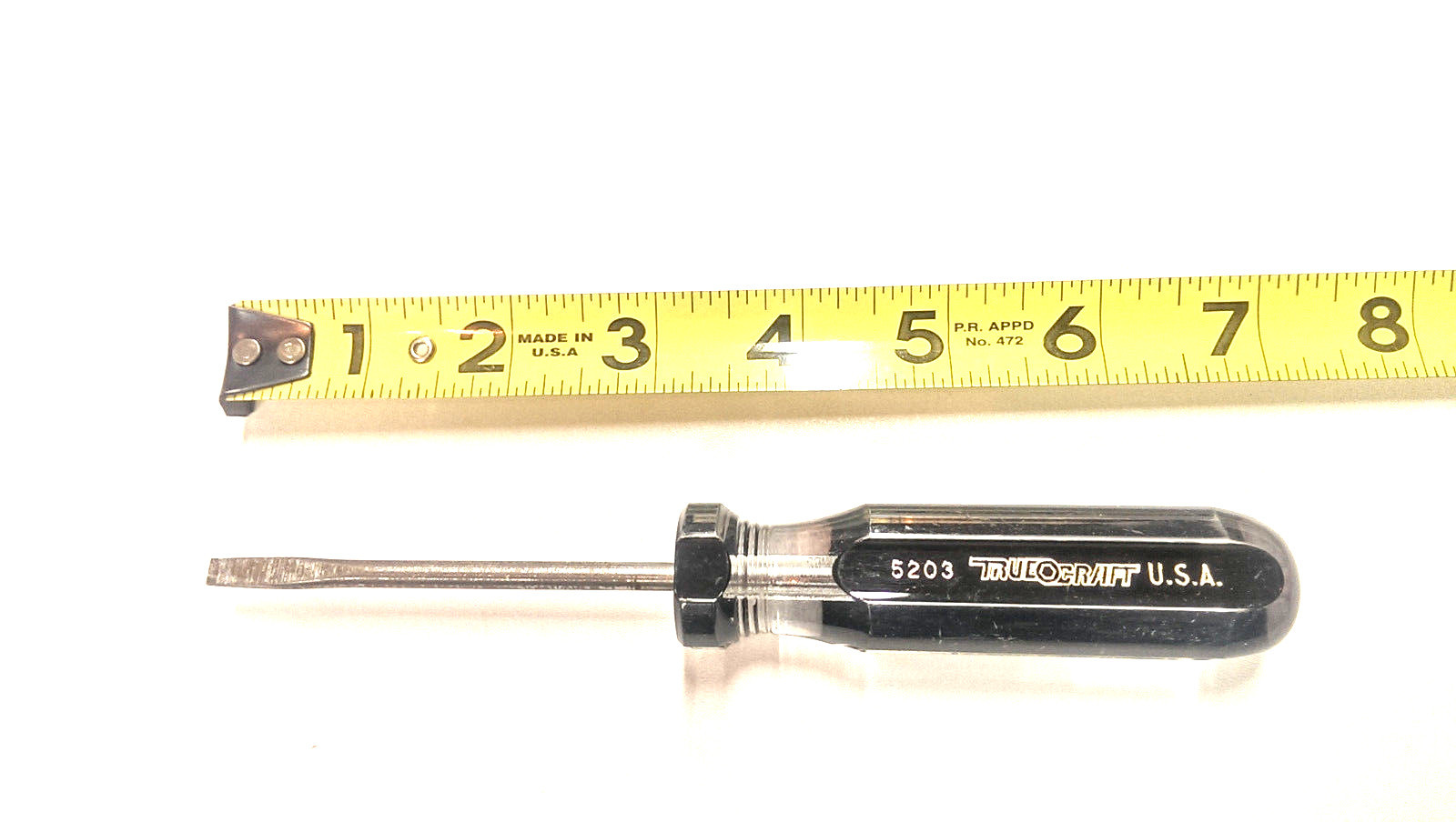 True Craft 5203 3/16" x 3" Flat Tip Screwdriver #5203 *Made in the USA ...