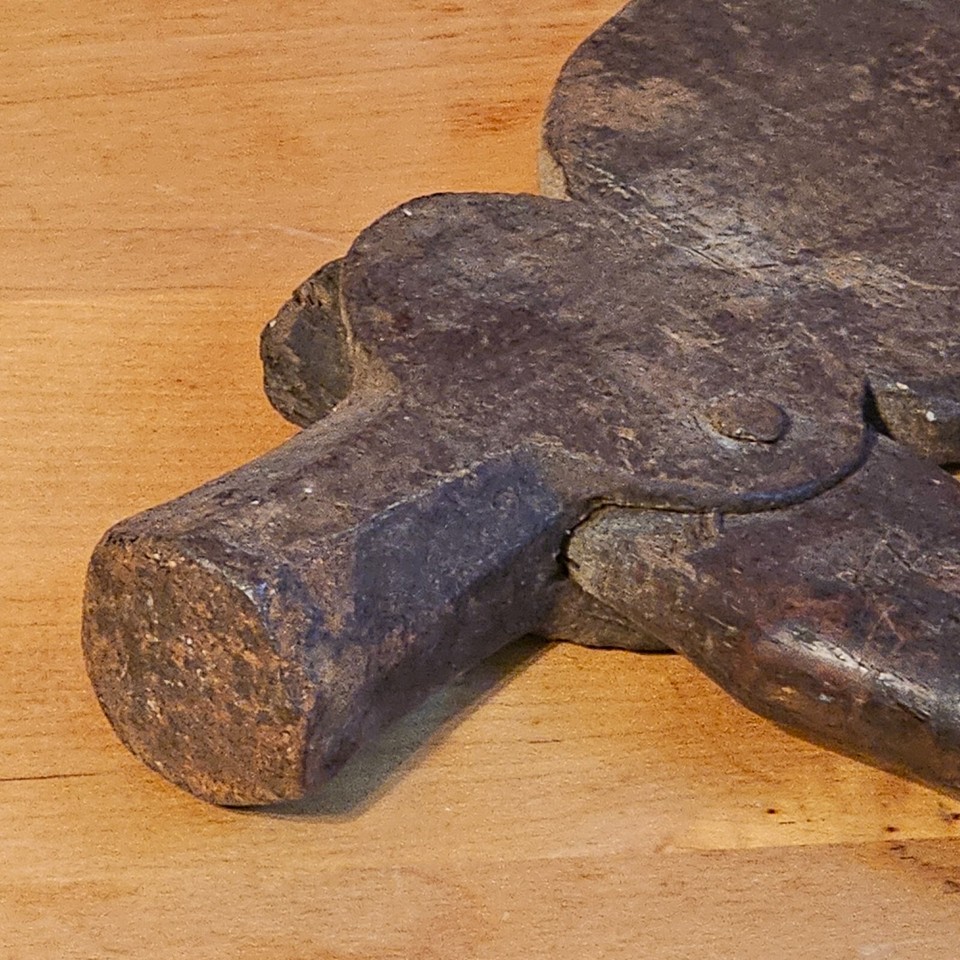 Antique Primitive Hand Tool Hammer Hatchet Shingling Axe Oak Handle ...