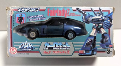 Takara Diaclone Car Robot No.7 Fairlady Z 280Z - Transformers G1 Blue ...