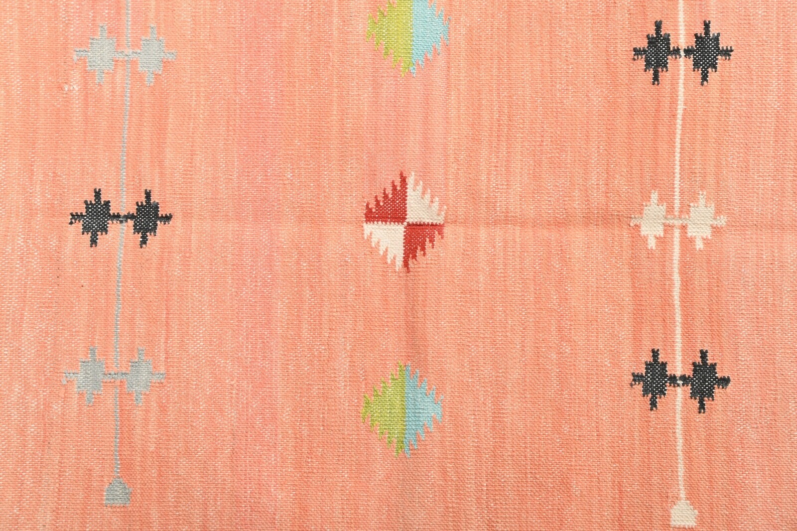 3x5 Blush pink rug/ wall tapestry Modern Handmade Cotton Area Rug ...