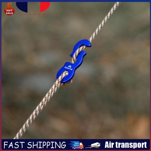 10pcs Camping Tent Wind Rope Buckles S-Shaped Tensioners (Blue) FR | eBay