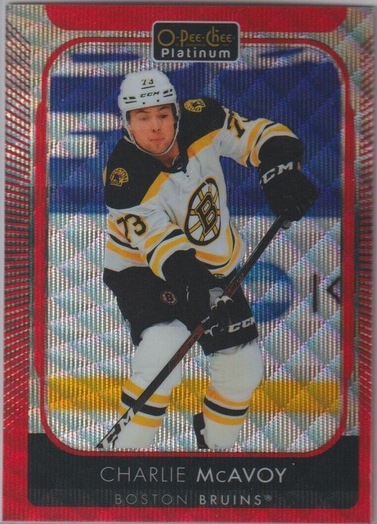 2021-22 O-Pee-Chee Platinum - Charlie McAvoy #54 Red Surge for sale ...