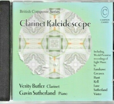 Verity Butler & Gavin Sutherland - Clarinet Kaleidoscope - CD - UK ...