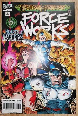 FORCE WORKS 7 MARVEL COMICS VERSION ORIGINALE AVENGERS IRON MAN SCARLET ...