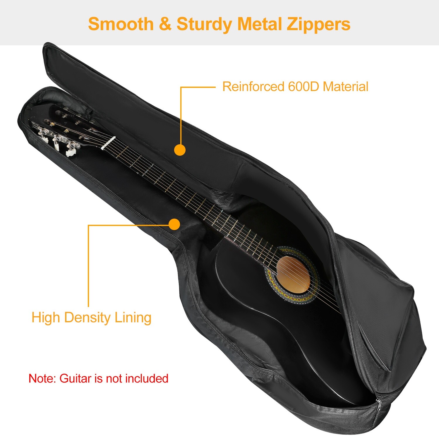 41" Padded Electric Guitar Backpack Gig Bag Case Straps Adjustbale ...