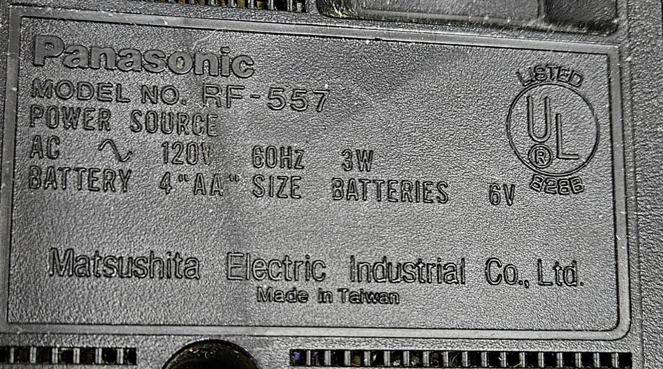 Vintage Panasonic FM/AM 2-Band Receiver/Radio RF-557 *WORKING* | eBay