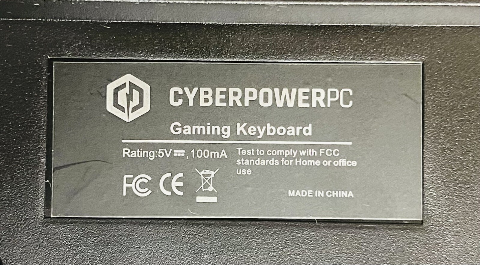 CyberPowerPC Multimedia Gaming Keyboard Wired USB Black/Red Tested | eBay