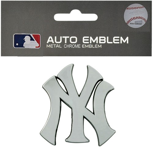 New MLB New York Yankees Car Truck Real Chrome Metal Automotive Emblem ...