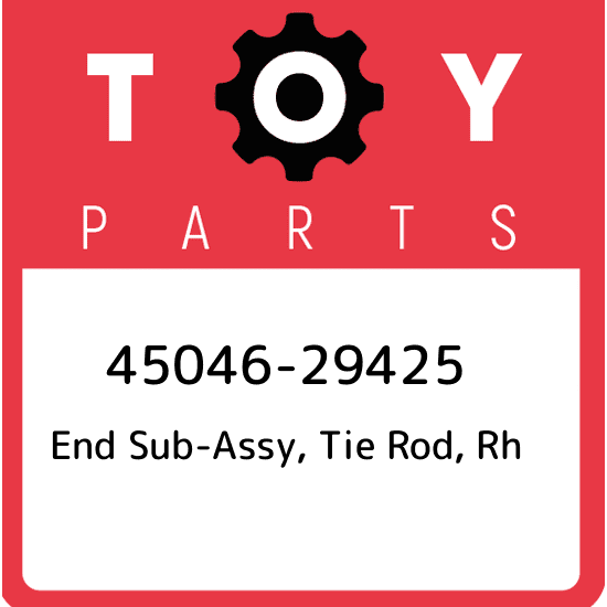 45046-29425 Toyota End sub-assy, tie rod, rh 4504629425, New Genuine ...