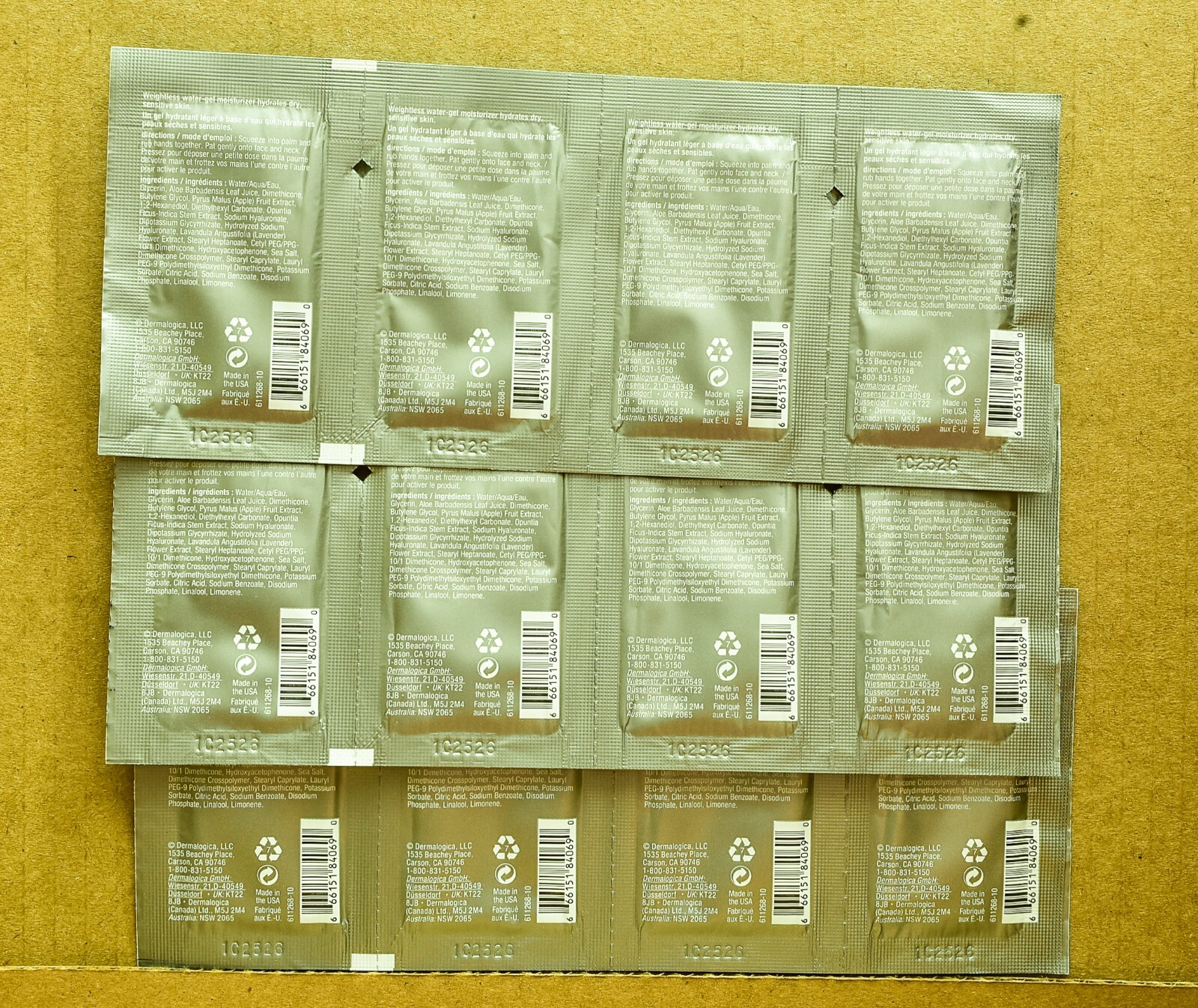 Dermalogica Calm Water Gel Travel Sample (12-single use packets) | eBay