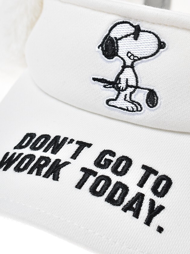 Peanuts Snoopy Sweat Sun Visor White Japan original New | eBay