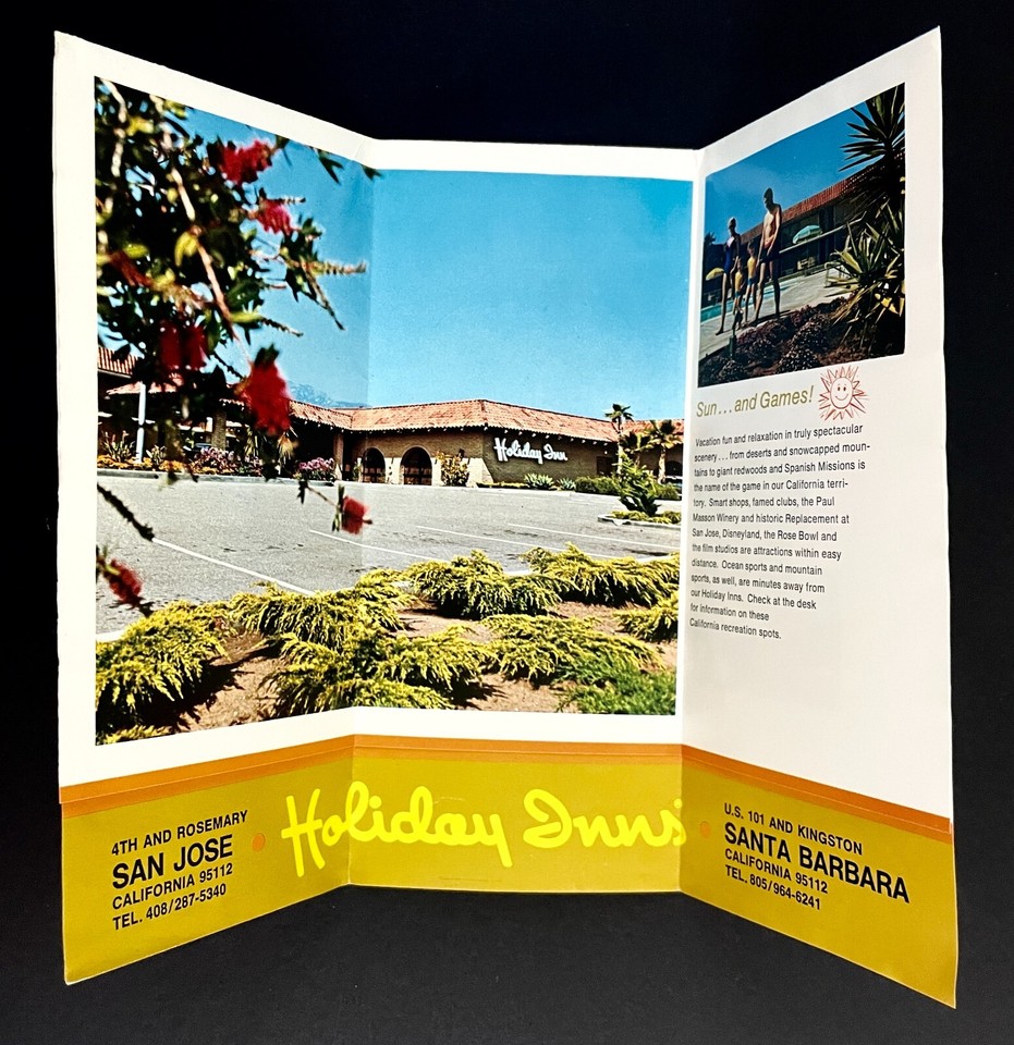 1970s Holiday Inn Santa Barbara San Jose California VTG Hotel Travel ...