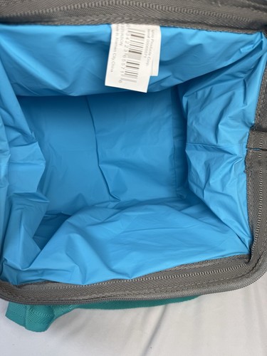 Igloo Gray & Teal Tote/Lunch Box, Zipper Closure, Pocket, 10" x 7 1/2 ...
