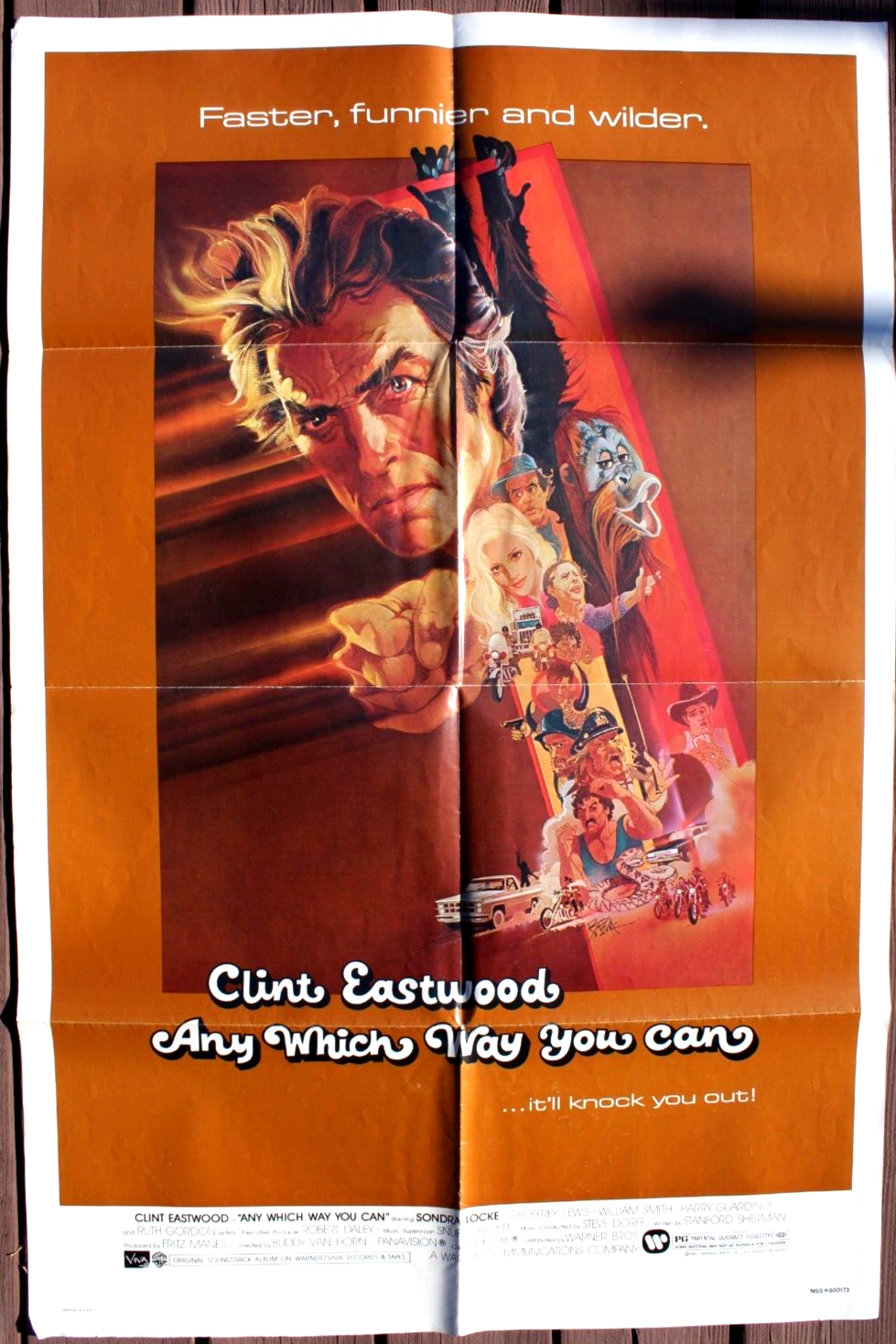 LOT of 10 50s-80s EXPLOITATION 1 SHTS- Eastwood, Sleaze, Slaves, Roller ...