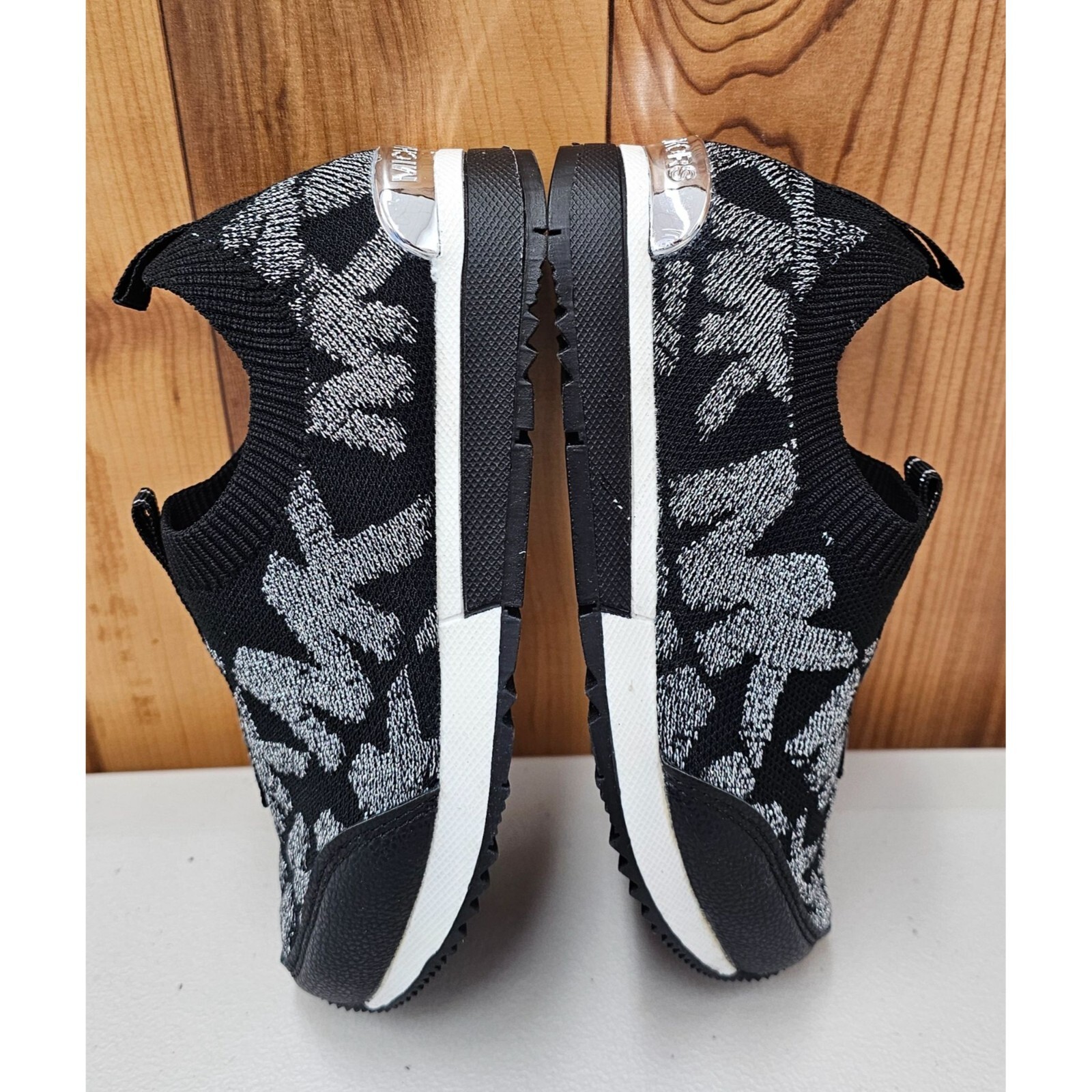 Michael Kors Allie Sock Black Silver Girl's Shoes Size 13 | eBay