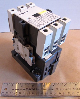 SIEMENS 3TF46 Magnetic Contactor 3 Pole 80Amp 600VAC Coil: 230VDC 50 ...
