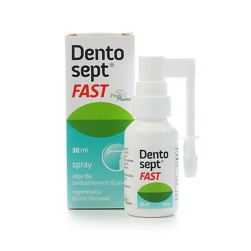 DENTOSEPT FAST 30ml antibakterielles Spray, Aphthen, Zahnfleisch- und ...