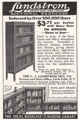 1934 Lundstrom Mfg: Bookcase Vintage Print Ad | eBay