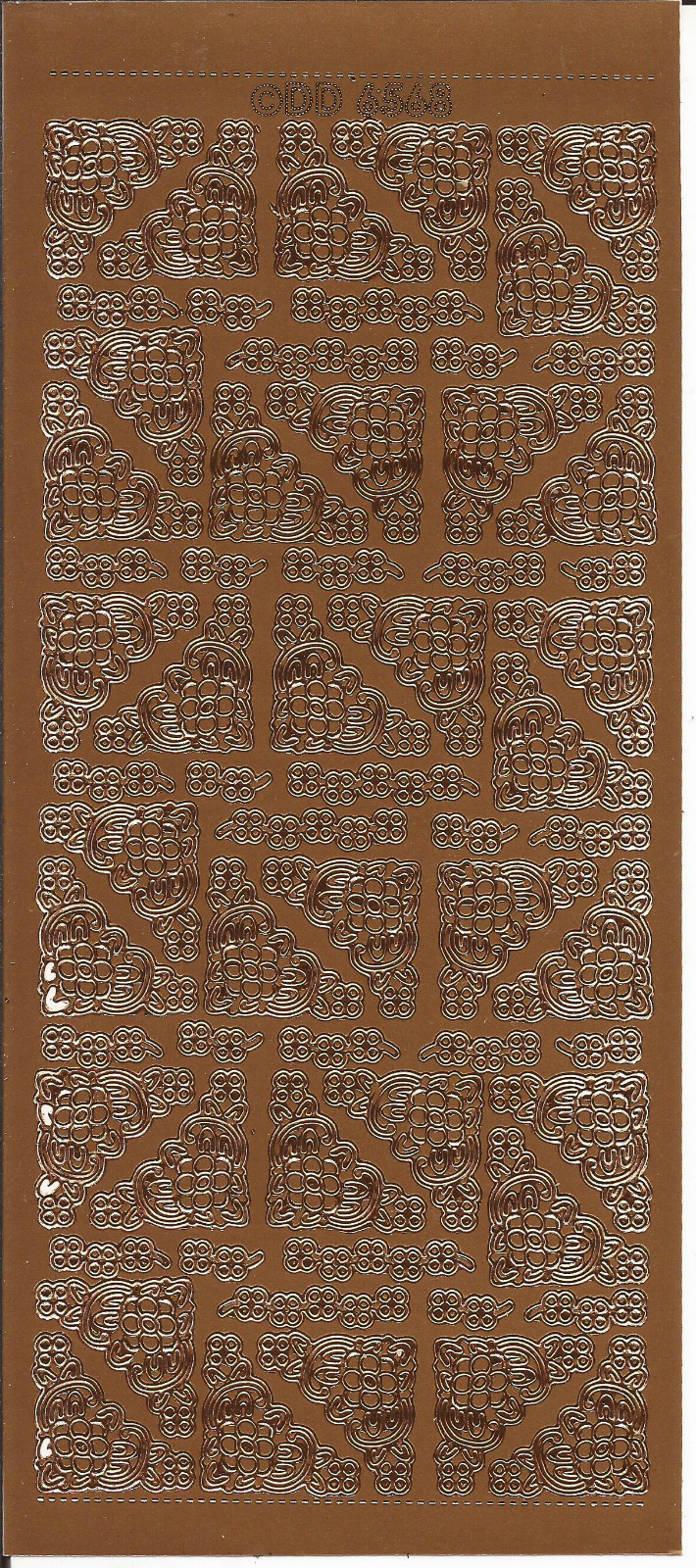 Peel Offs - Floral Borders - Colourful stickers for card-making BOGOF ...