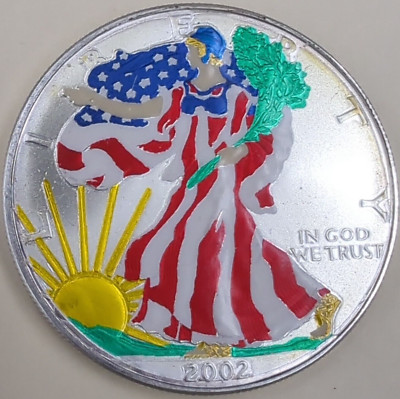 2002 1 oz Colorized American Silver Eagle Coin (JW231) | eBay