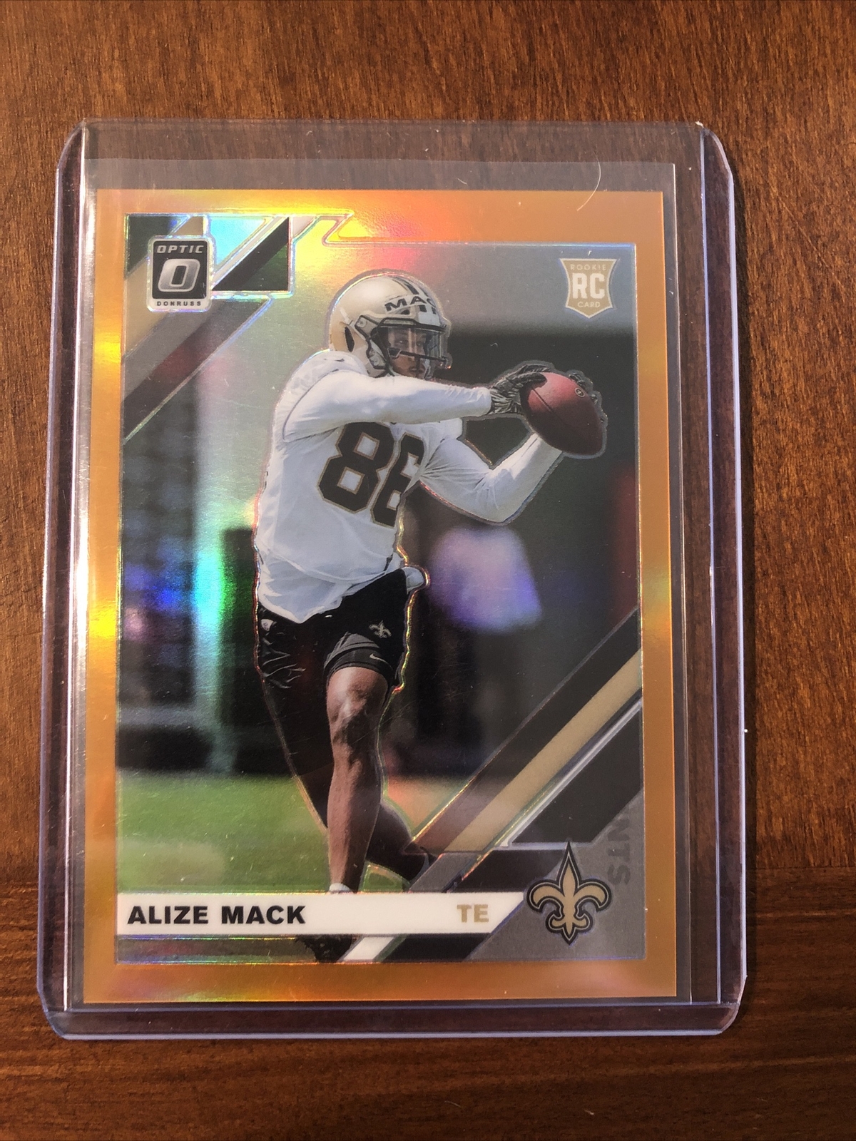 2019 DONRUSS OPTIC ALIZE MACK ORANGE ROOKIE CARD /199 #139 PRIZM SAINTS ...