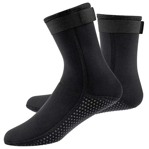 3mm Neoprene Diving Socks Non-slip Adult Warm Patchwork Elasticity ...