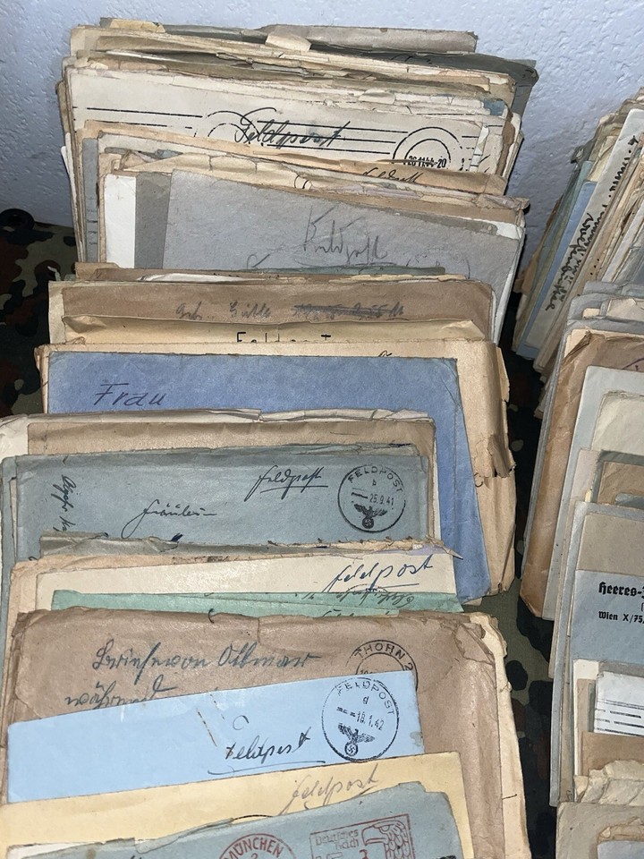 WW2 German Original Wehrmacht 800+ Feldpost Field Mail Letters ...