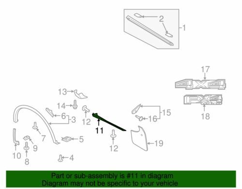 OEM NEW 2017-2019 F250 F350 Super Duty XLT Ford Rear Deflector Hc3Z ...