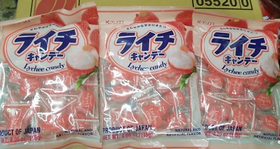 3 BAGS Kasugai Lychee Litchi Lizhi Raichi Hard Candy Japan 4.94 oz | eBay