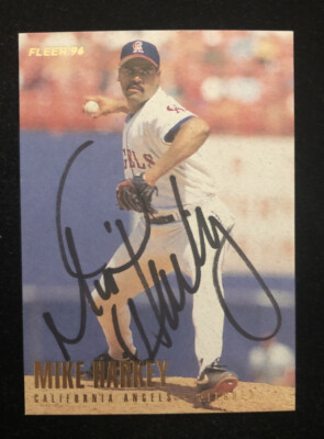 MIKE HARKEY 1996 FLEER AUTOGRAPHED SIGNED AUTO BASEBALL CARD 49 | eBay