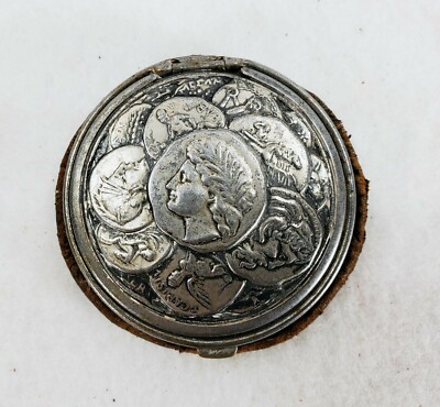 Antique Coin Purse Neo-Classical Roman Design with Leather Pouch | eBay
