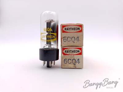 2 Vintage Raytheon 6CQ4/6DE4 Half-Wave Vacuum Rectifier Valve ...
