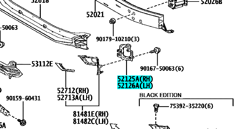 Fred Fog Light Support Left Fits Prado 2018-2023.GDJ150 TY-18PRD-006-LH ...