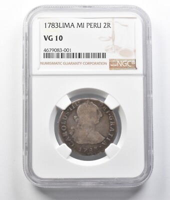 1783 Lima Mi Peru 2 Reales VG10 NGC *7787 | eBay
