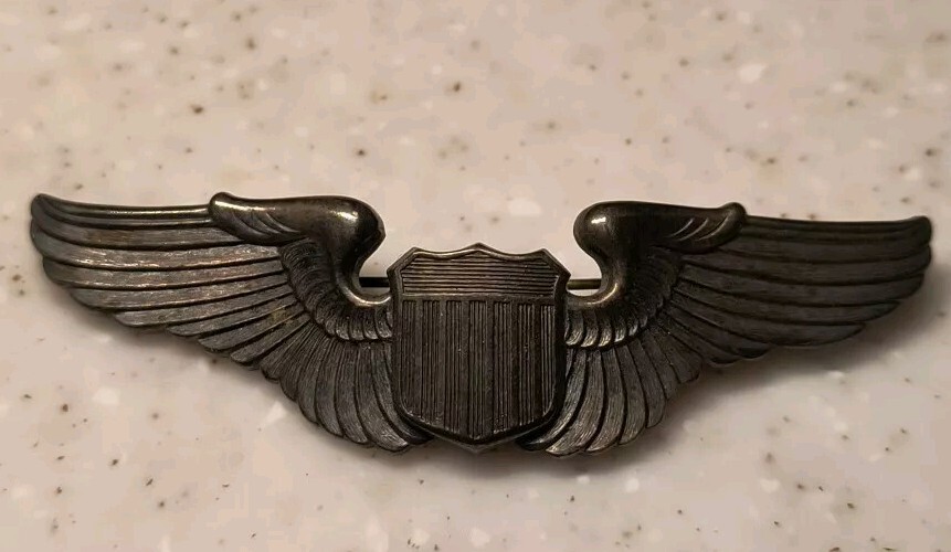 Original World War II 3” Sterling Silver US Pilot Wings | eBay
