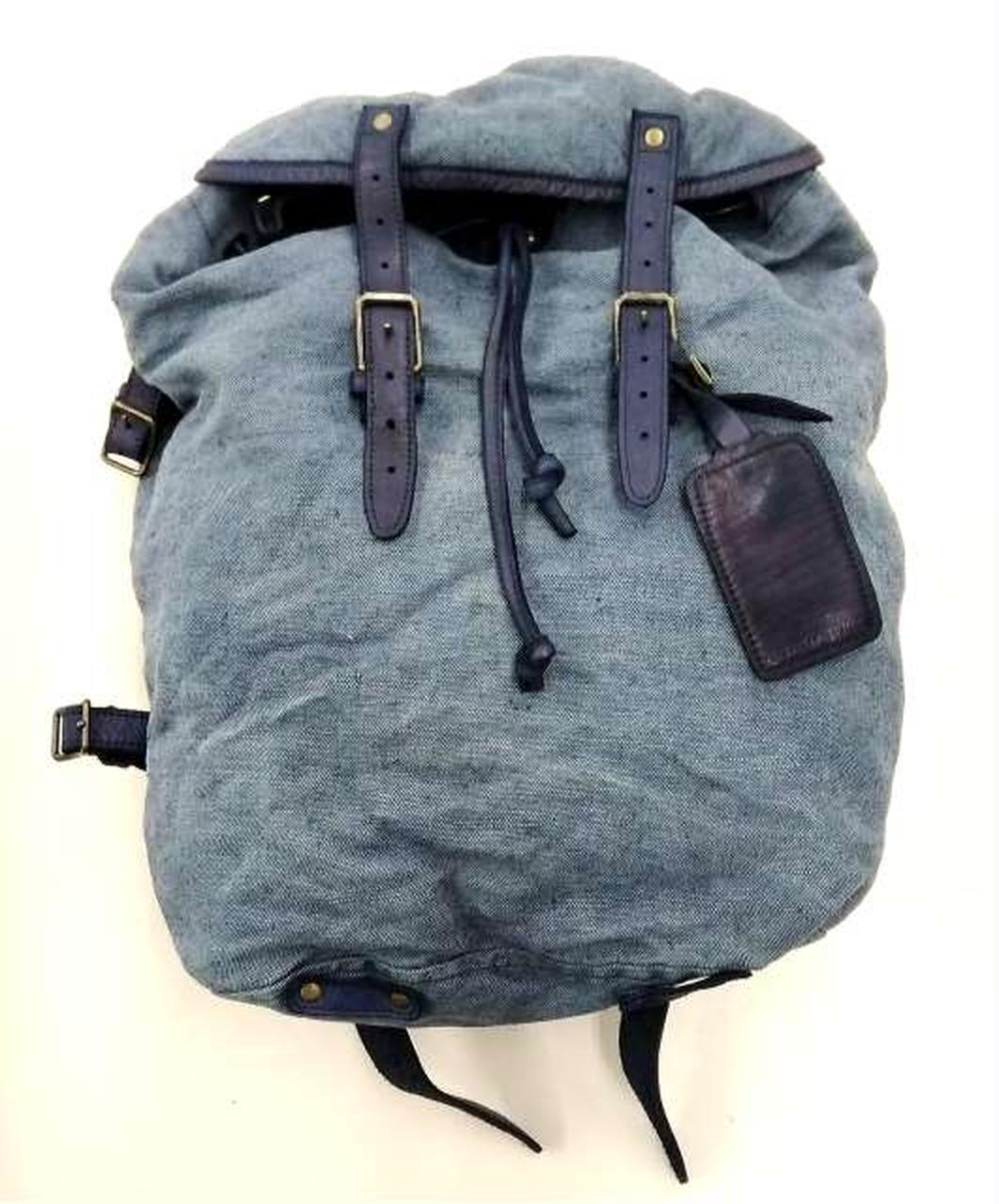 Christian Peau Canvas Leather Backpack - Gem