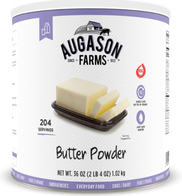 Augason Farms Butter Powder Emergency Food Gluten-Free 2-lbs 4 oz No ...