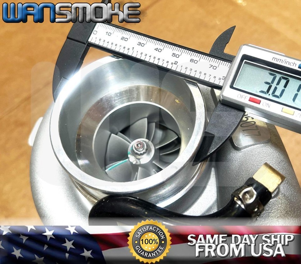 NEW UPGRADED GT28 GT2871 TURBO T2 TURBINE AR.64 WATER+OIL TURBOCHARGER ...