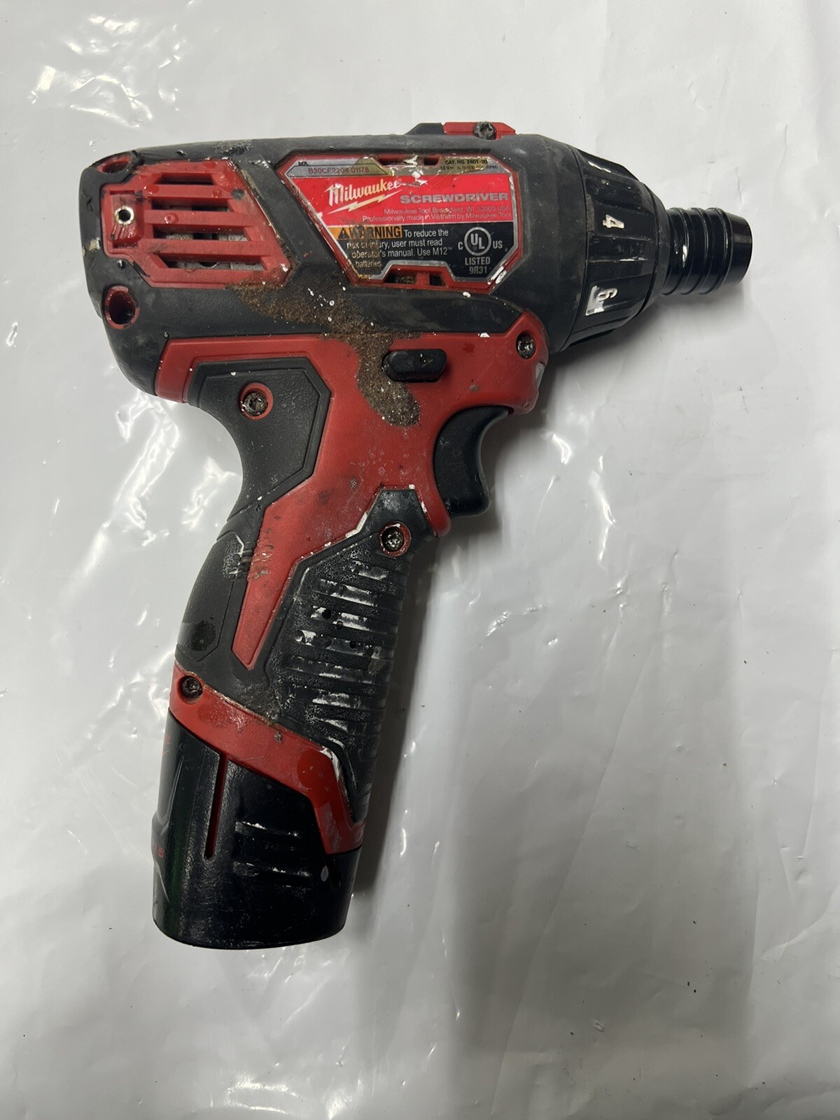 Milwaukee 2401-20 M12 12V 1/4" Hex Cordless Screwdriver Li-ion Kit | eBay