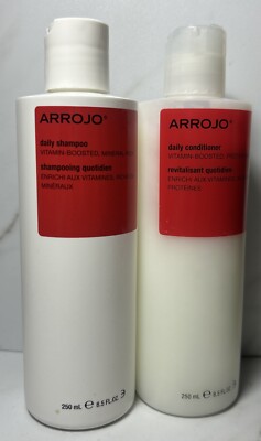 DUO Arrojo Daily Shampoo & Conditioner 8.5 oz Vitamin-Boosted, Protein ...